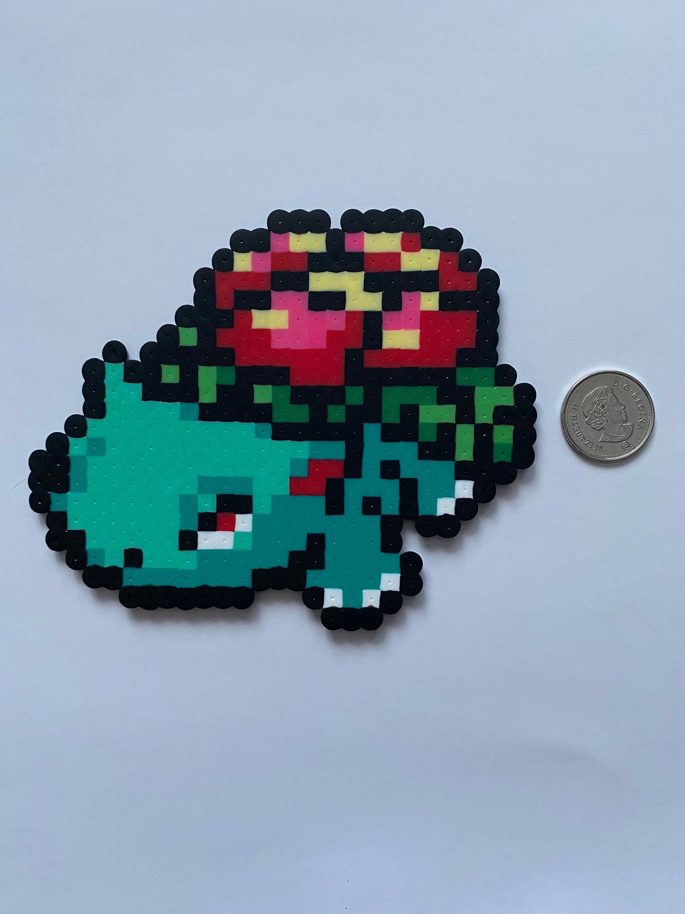 Bulbasaur, Ivysaur and Venusaur Perler Bead Fridge or Locker Magnets - Etsy