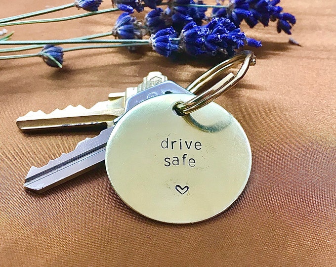 Personalized Keychain Custom Text Metal Keychain Gold Brass - Etsy