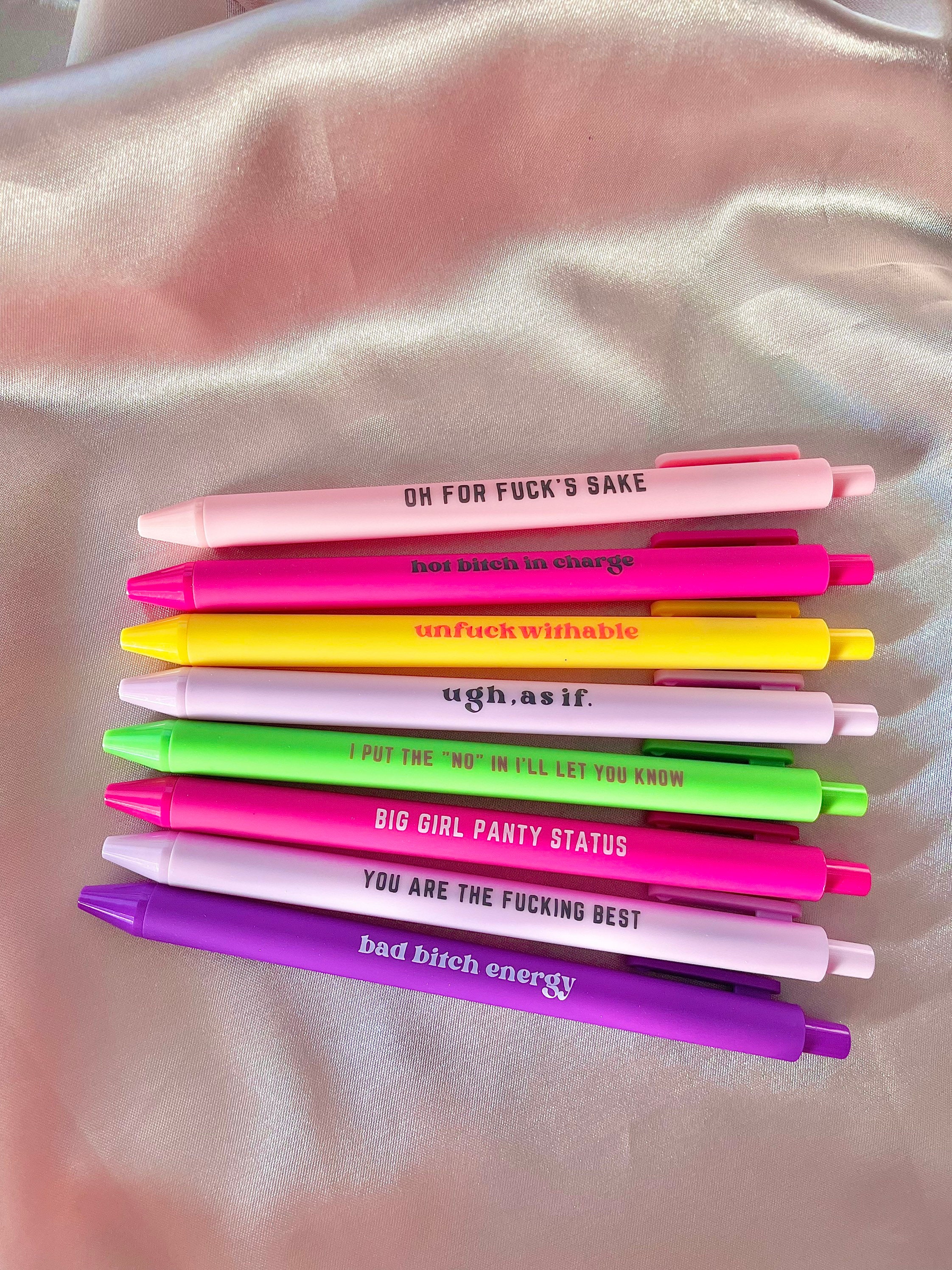 Sweary Offensive Pens Funny Stationary Planner Accessories - Etsy
