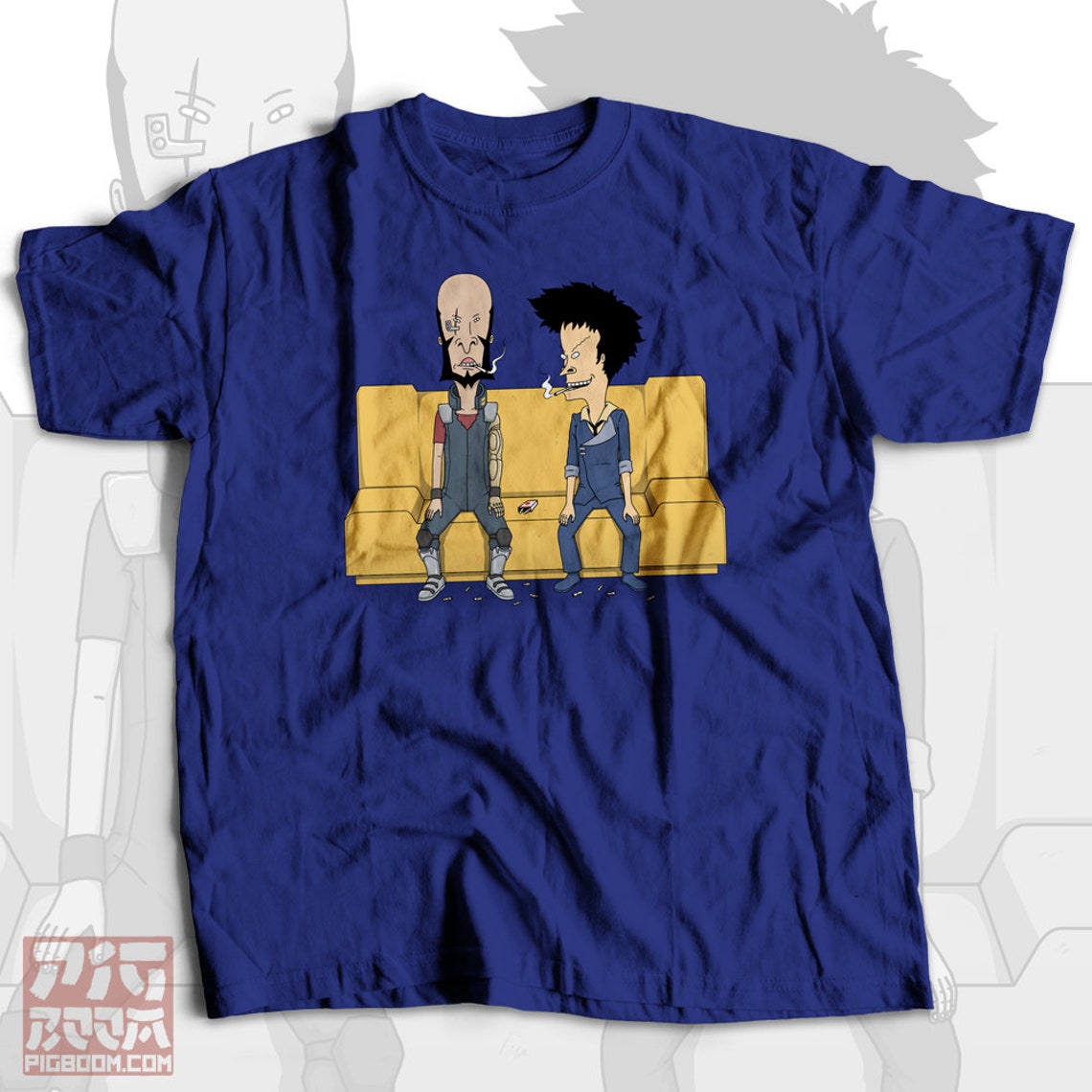 Stupid Space Cowboys Funny Anime Cartoons Crossover Beavis | Etsy