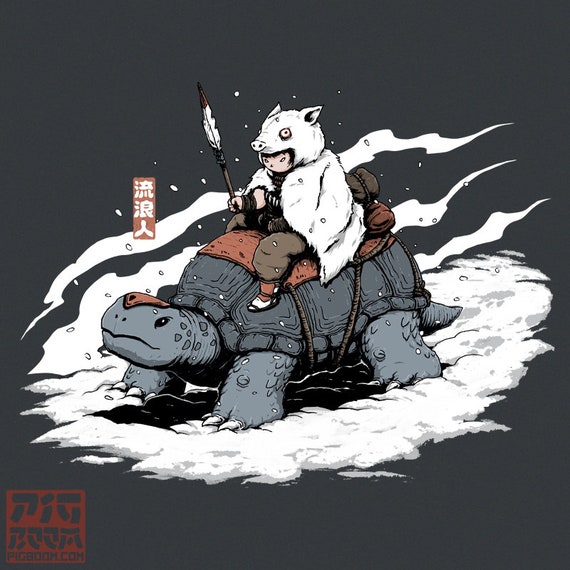 Snow Wanderer Ronin Samurai Japanese Art Turtle - Etsy