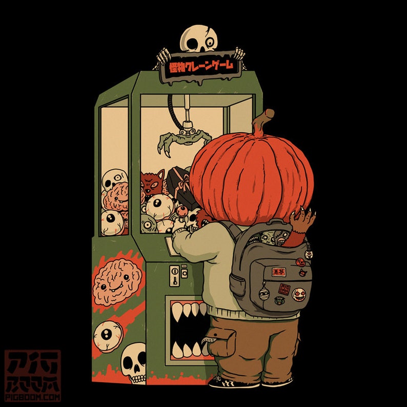 Monster Claw Machine Champ Japanese Toy Crane Pumpkin Head - Etsy