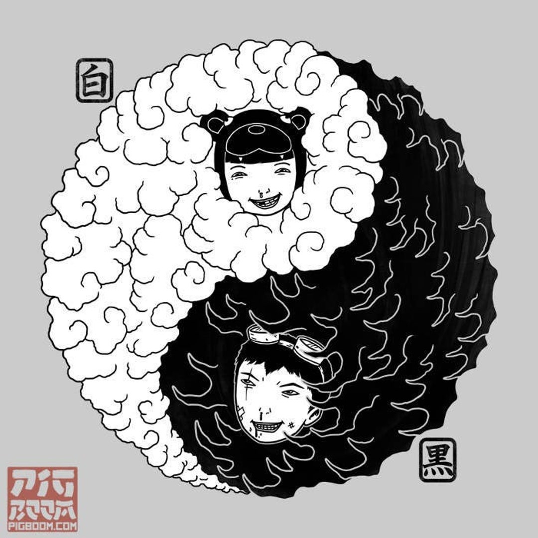 Balance - Kuro Shiro | Japanese Anime Art | Black and White | Yin Yang ...