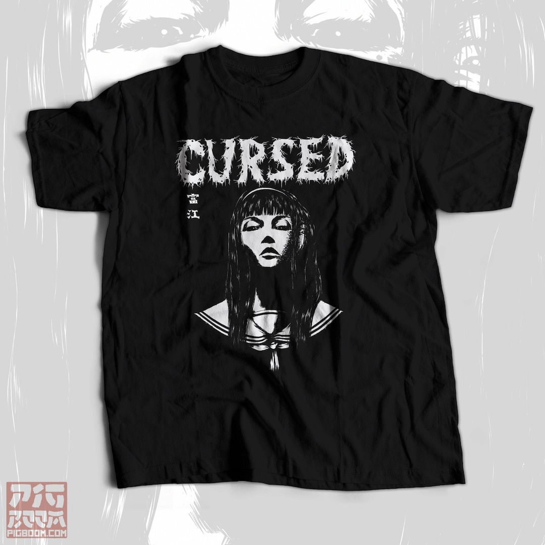 Cursed Girl Japanese School Girl Horror Manga Horror Metal Font Heavy ...