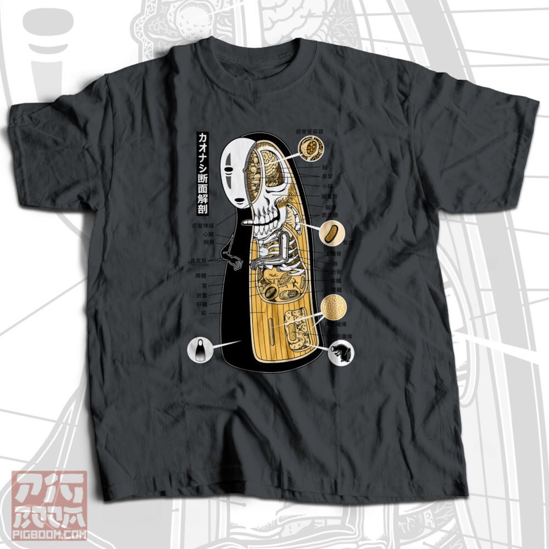 Faceless Spirit Cross-section Anatomy Japanese Spirit, Vintage Style ...