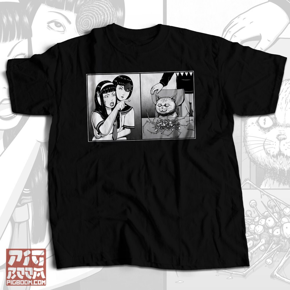 Gore Girl Yelling at a Creepy Cat Japanese Gore Horror Manga | Etsy