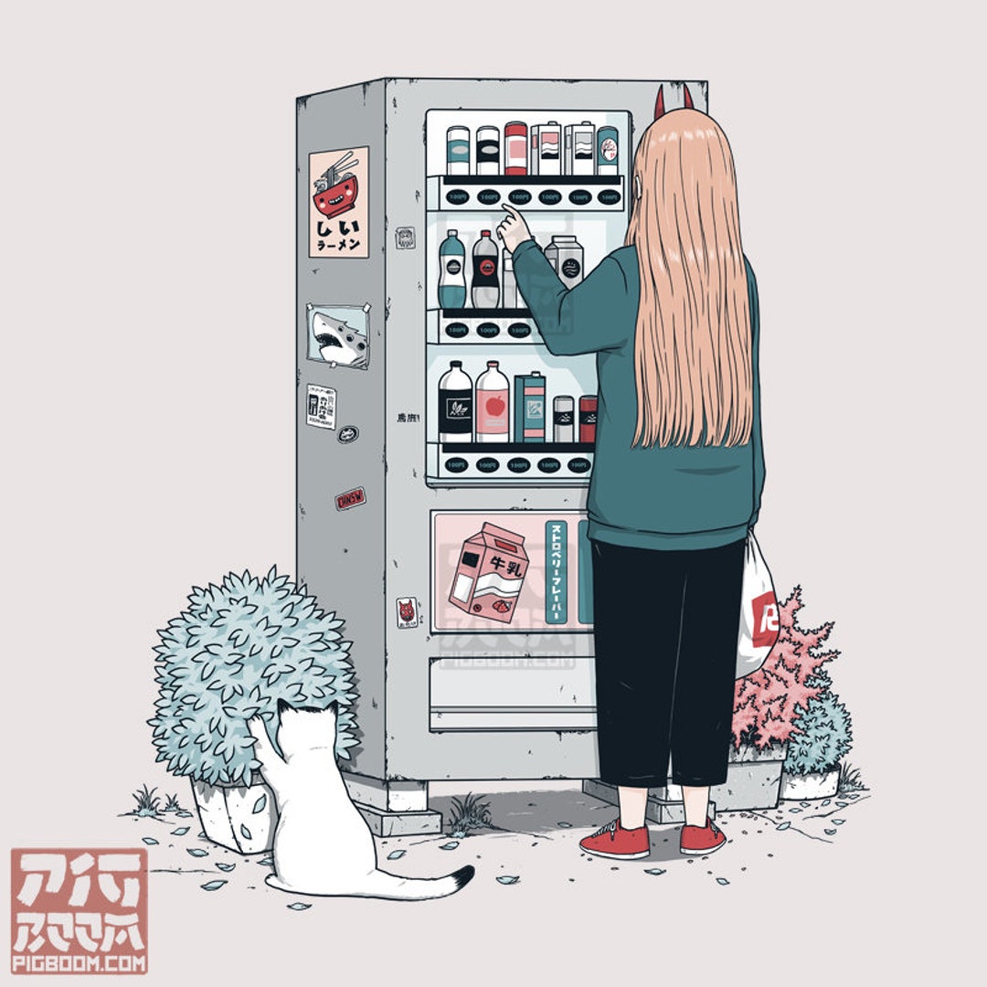 Thirsty - Power Meowy | Neko Anime | Japan Vending Machine | Nyako ...