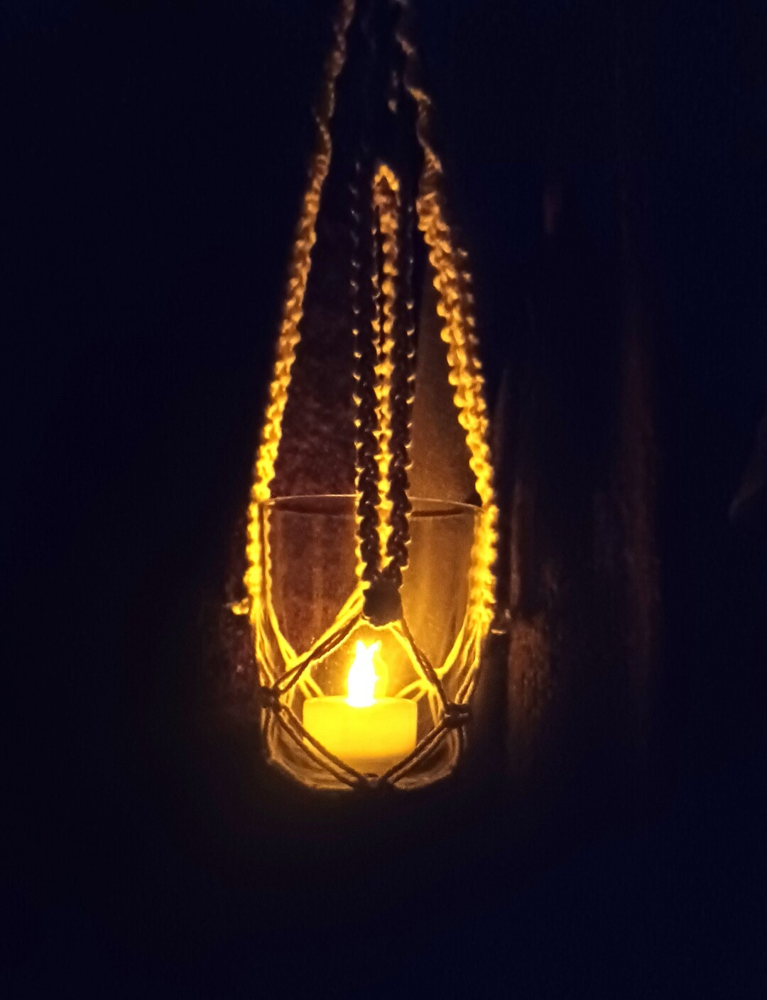 Twisted Macrame Hanging Lantern - Etsy