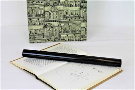 Vintage Draughtmans Rolling Ruler/Antique Ebony Rolling | Etsy