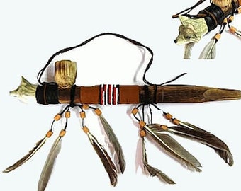 Indian peace pipe | Etsy