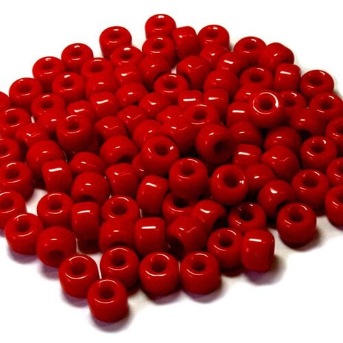 Glass Crow Beads White Beads 9 Mm Strand of 100 Roller - Etsy