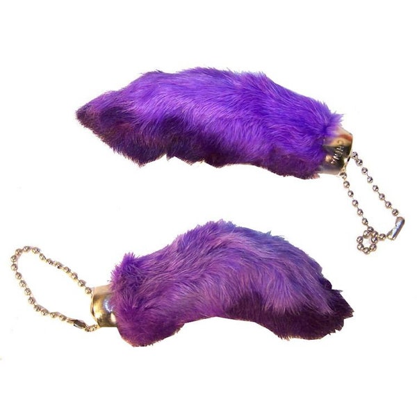 Rabbit Foot Keychain - Etsy