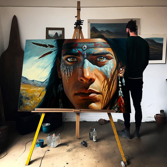 Native American Man Art