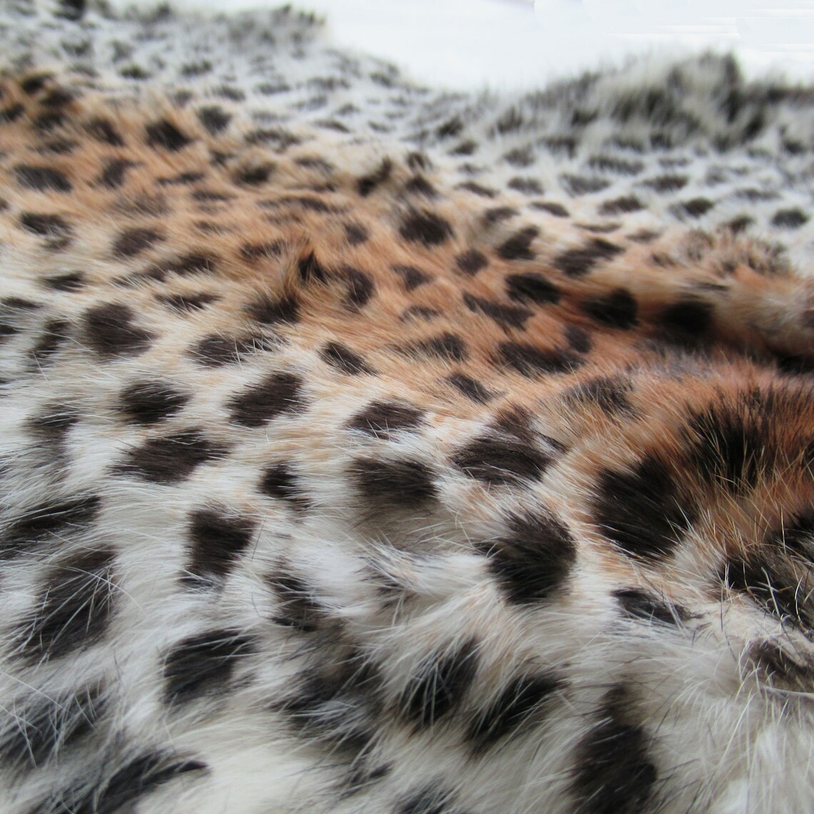 Cheetah Printed Rabbit Fur Pelt Genuine Rabbit Fur Ethically - Etsy