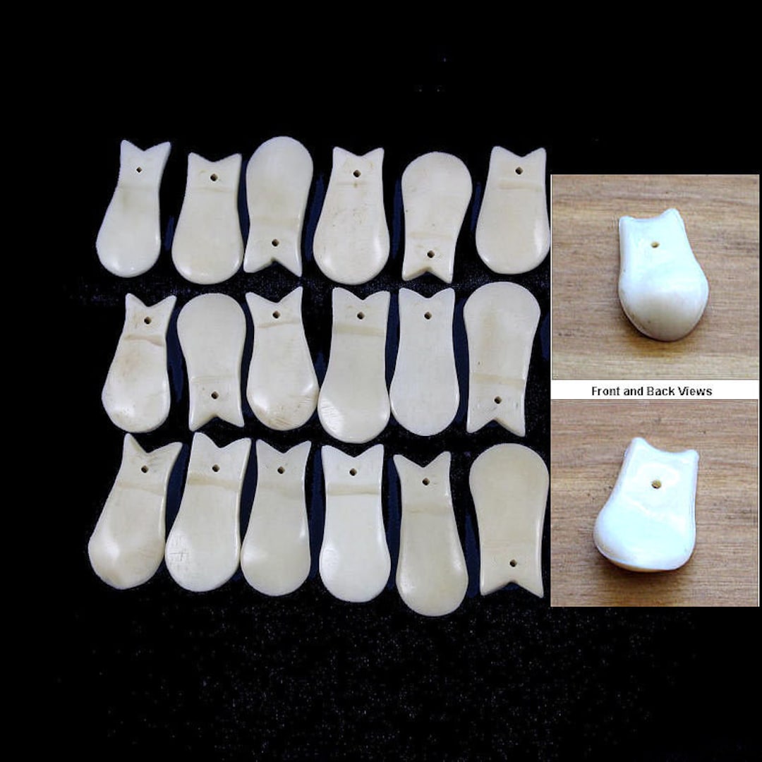 Pkg 10 Elk Teeth, Replica Elk Ivory, Adornment for Pow Wow Dress, Crow ...
