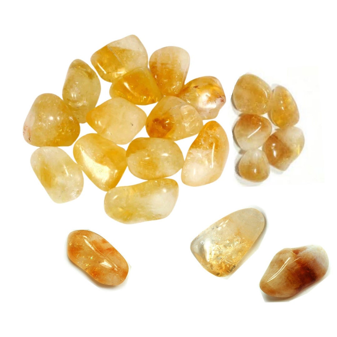 Citrine Healing Stone Tumbled Polished Rocks and Minerals - Etsy