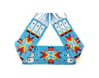 Beaded Seed Bead Strip Beading Applique for Native Crafts | Etsy