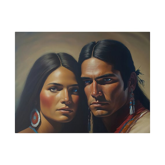 Native American Couple Art