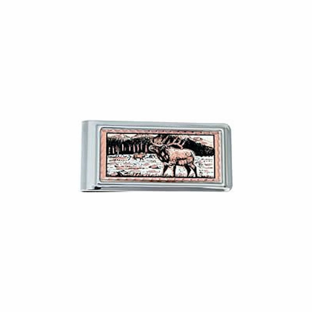 Elk Money Clip Native American Style Copper and Silver Plated - Etsy