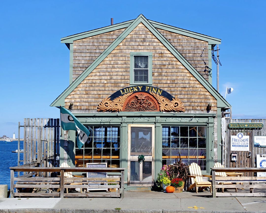 Sunny Day, Lucky Finn Cafe, Scituate, MA, South Shore, Boston, Lighthouse, Cottage Decor ...