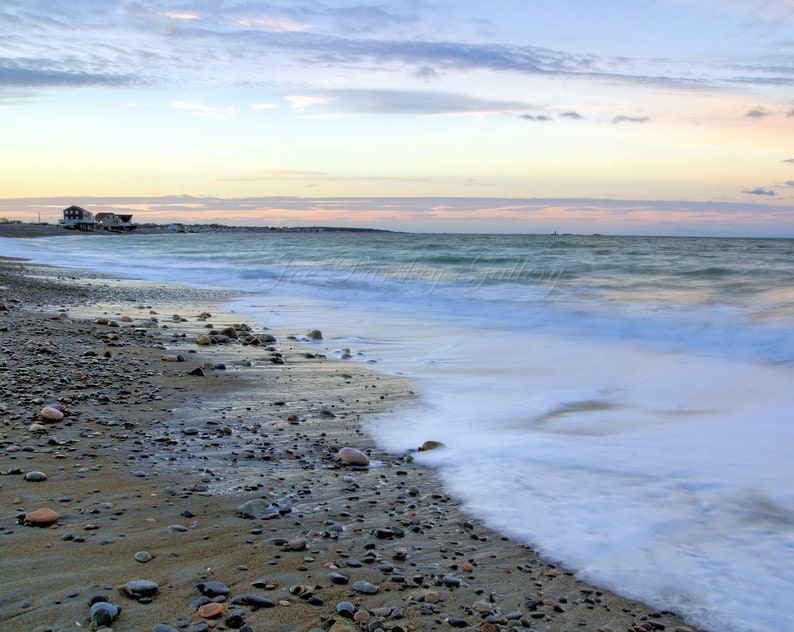 December Evening Seascape, Egypt Beach, Scituate, MA, South Shore ...