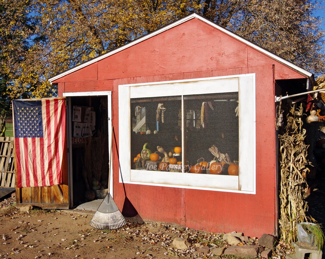 Farm Stand, American Flag, Weatogue (simsbury), CT, Autumn, Fall in New ...