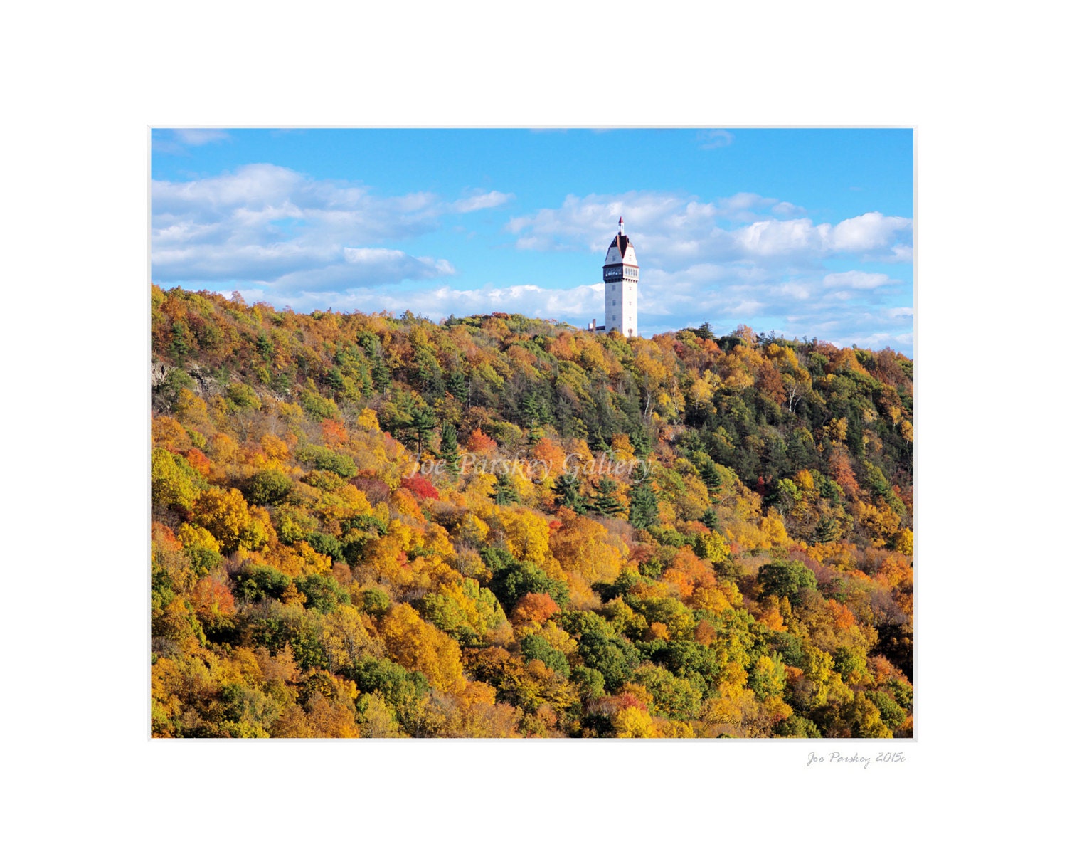Heublein Tower Autumn Print, Talcott Mountain, Simsbury CT - Etsy