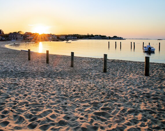 Sunrise at West Wharf Beach Madison Connecticut Beach - Etsy
