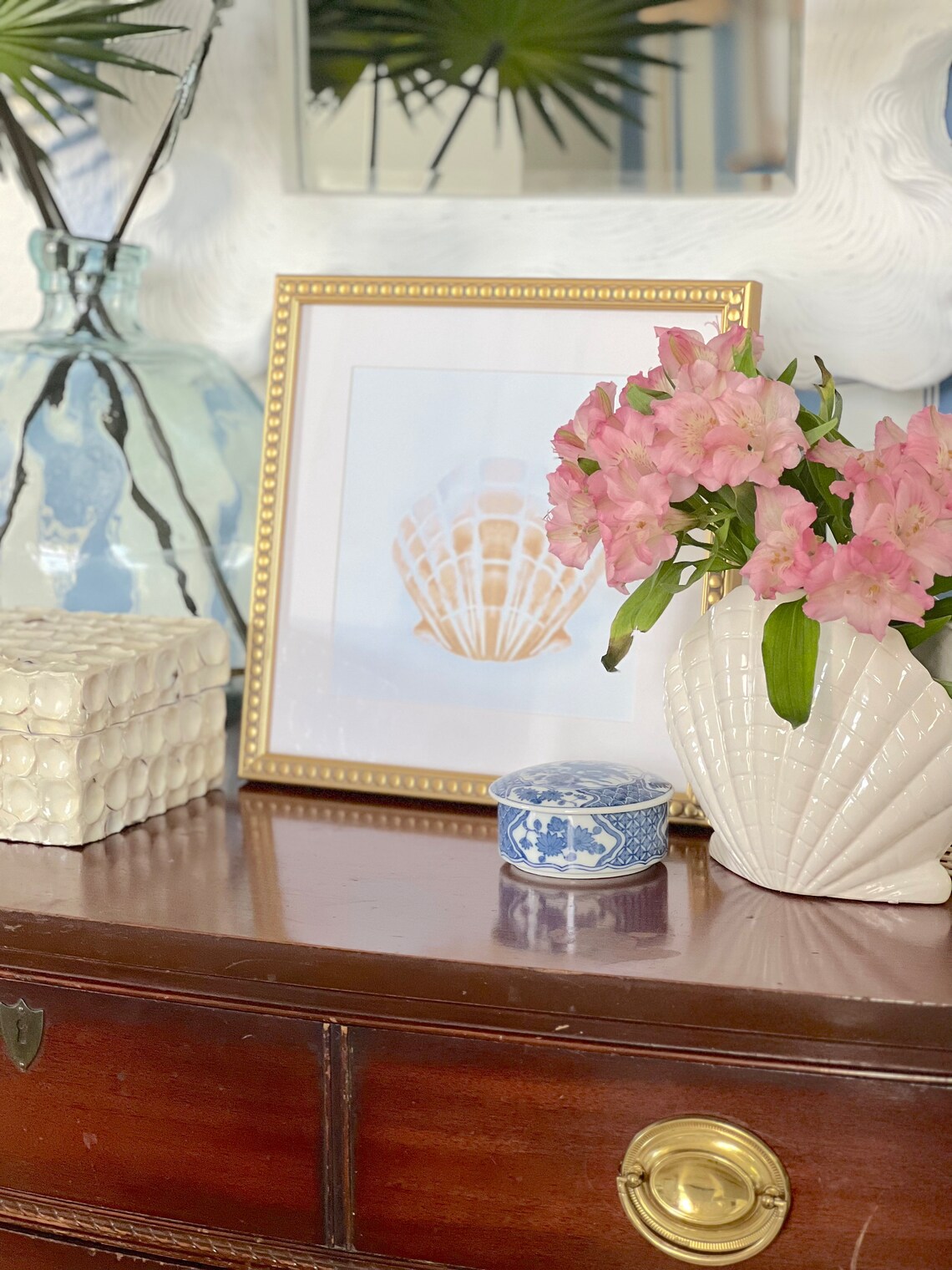 Sea Shell Printable Art Coastal Art Digital Download Grandmillennial - Etsy