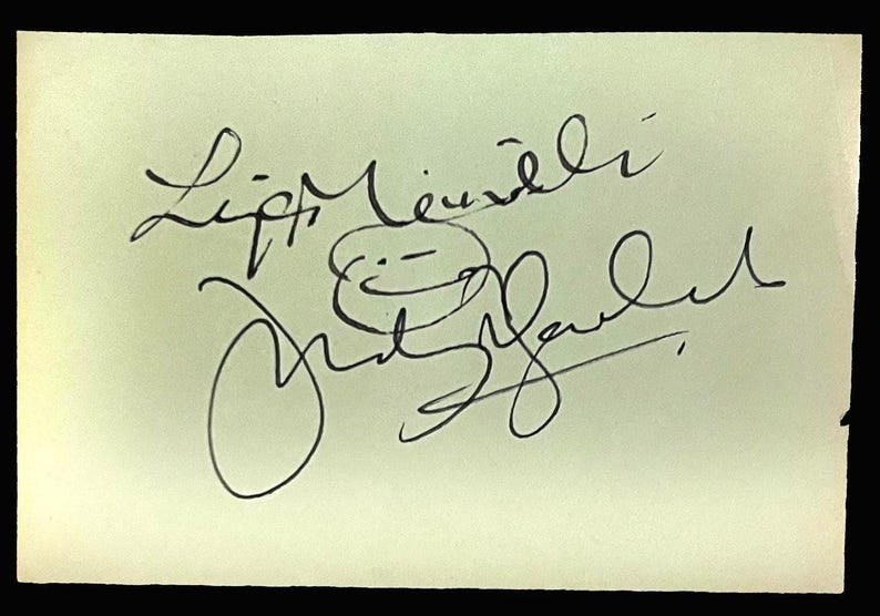 Judy Garland & Liza Minnelli Autograph Book Page Museum Framed Ready to ...