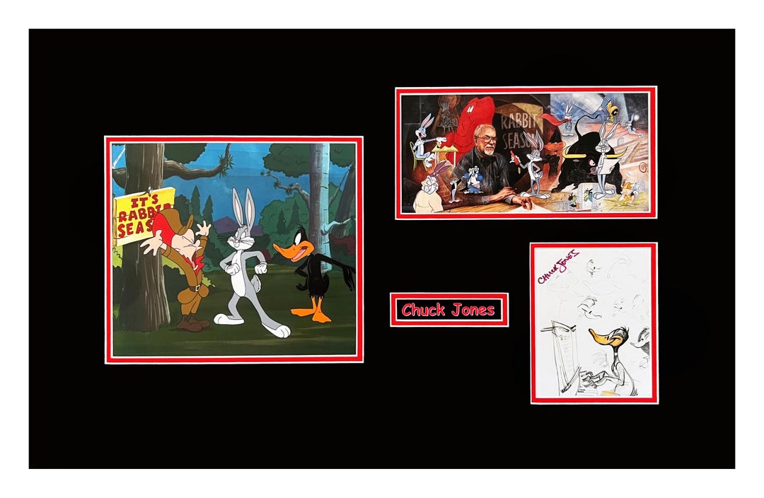 Chuck Jones Original Autograph of Reproduction Picture Museum Framed ...