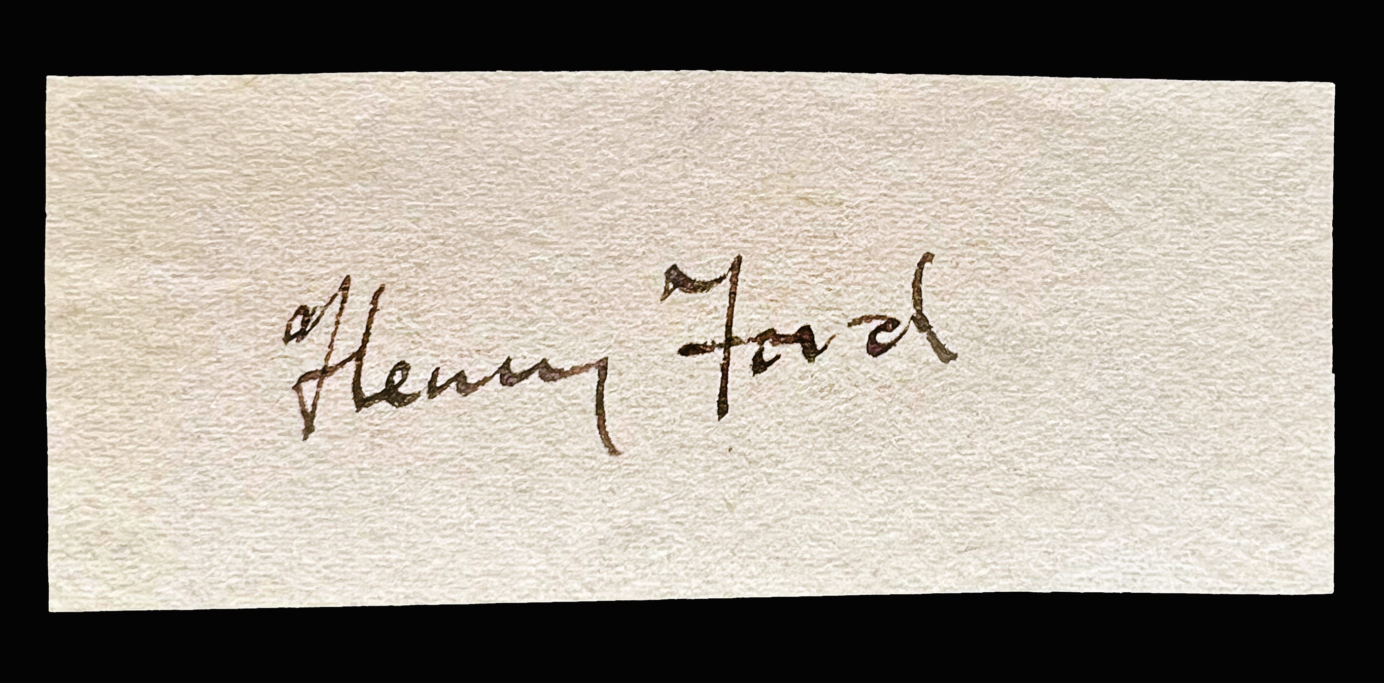 Henry Ford Document Cut Signature Museum Framed Ready to - Etsy