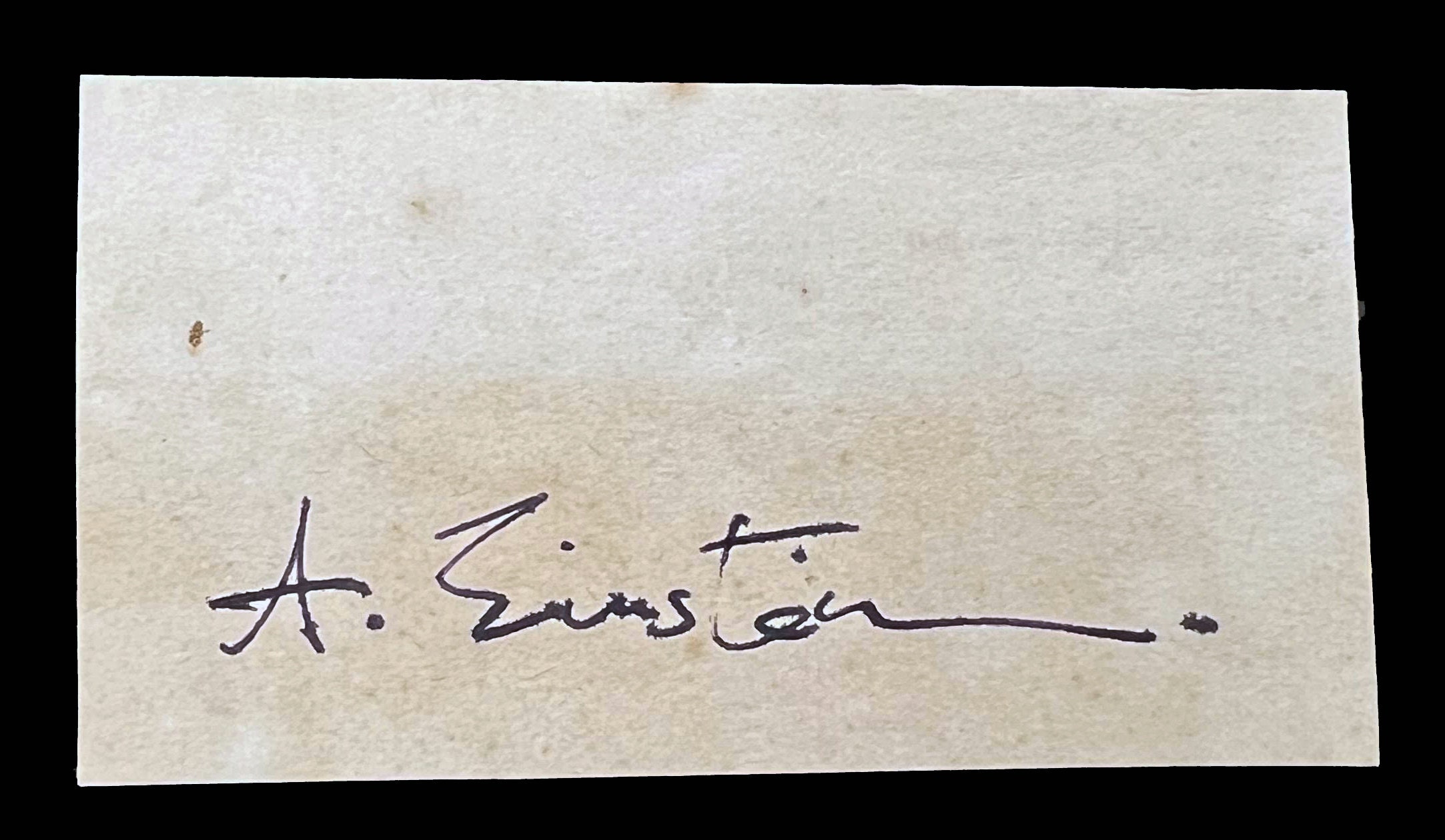 Albert Einstein Autograph Cut Museum Framed Ready to Display - Etsy