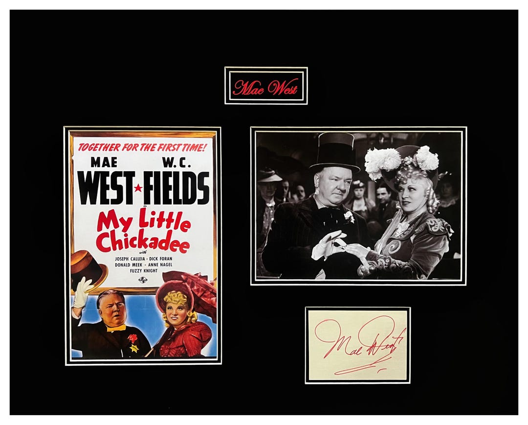 Mae West Autograph Museum Framed Ready to Display - Etsy