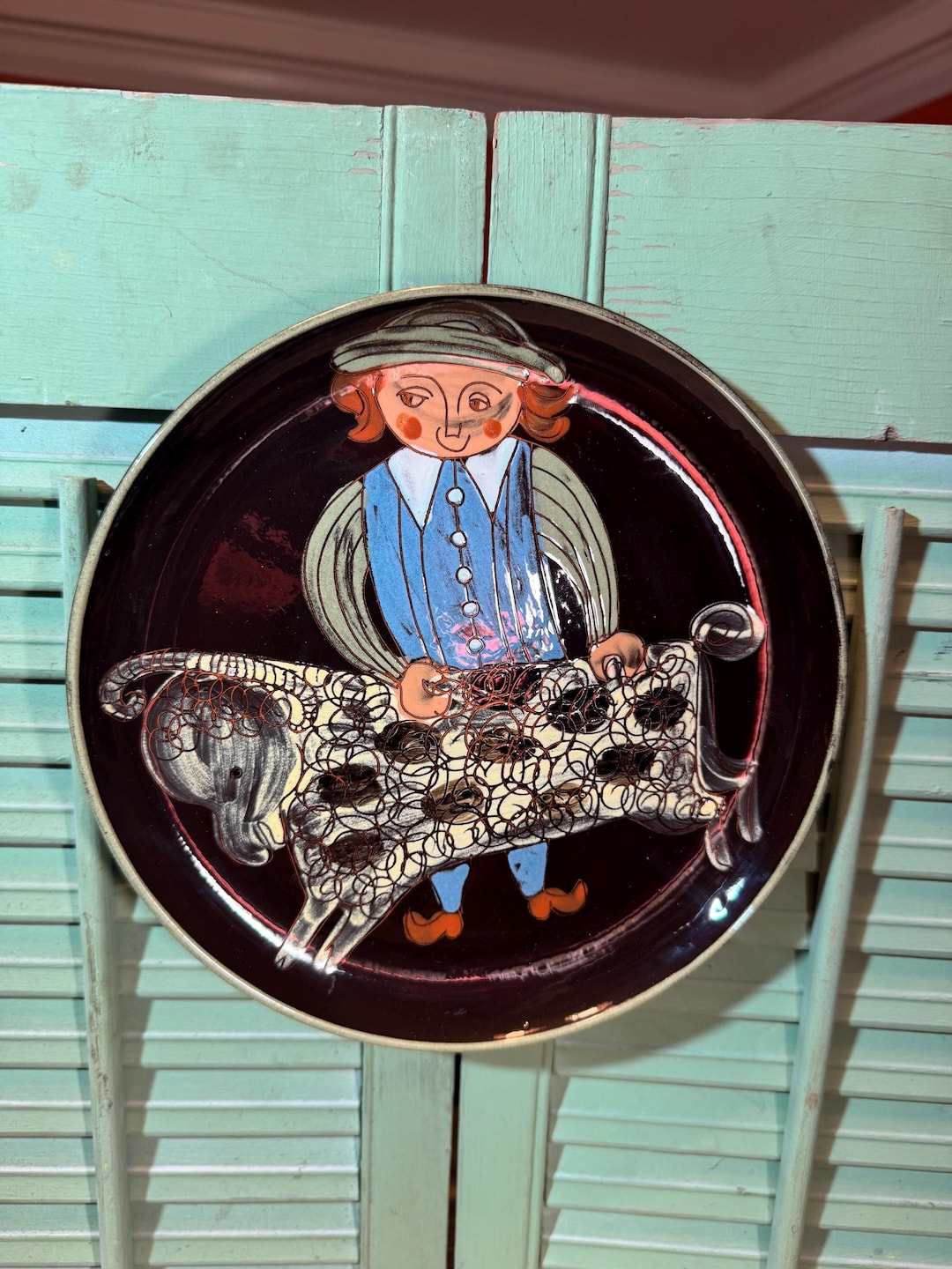 Vintage Swiss Ceramic Plates – Schweizer Arnold Zanher, One Decorative ...