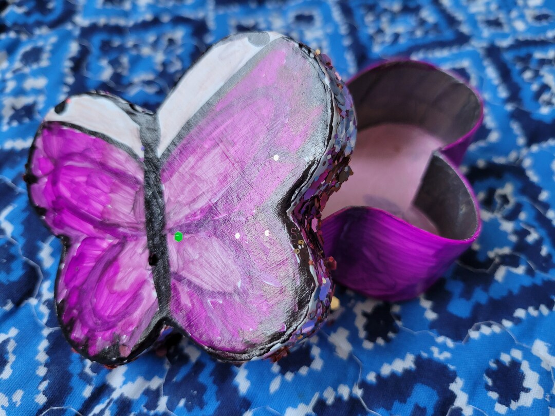 Purple Butterfly Papier-mache Tooth Fairy Box, 3.531.5 - Etsy