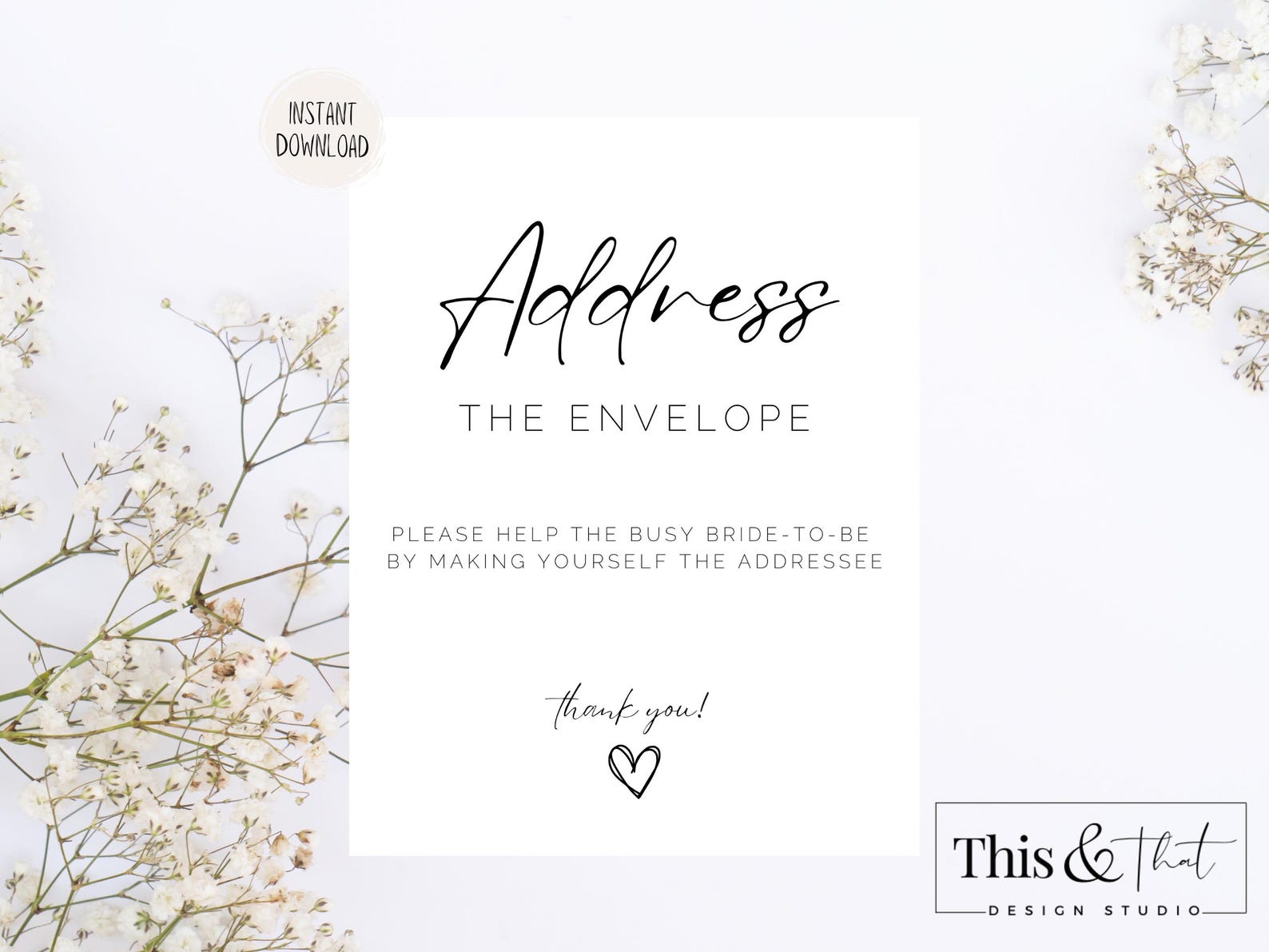 Address the Envelope Printable Sign | Write Your Address on Envelope ...