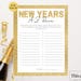 New Years Eve Party Game A-Z Race Printable | New Years Party Game Word ...