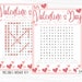 Valentine's Day Word Search Kid Classroom Printable Game Valentine's ...