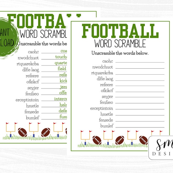 Word Scramble - Etsy