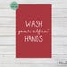 Wash Your Elfin' Hands Printable Christmas Decor | Funny Christmas ...