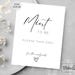 Mint to Be Printable Sign | Mint Favor Printable Wedding Sign | Bridal ...