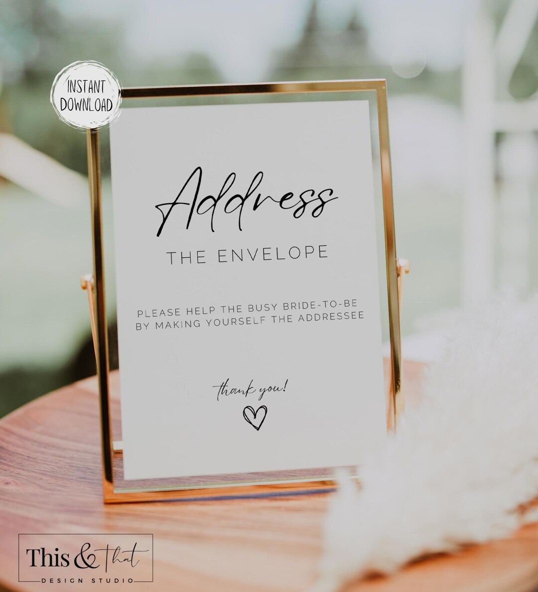Address the Envelope Printable Sign | Write Your Address on Envelope ...