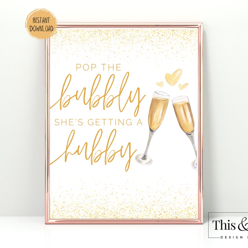 Pop the Bubbly - Etsy