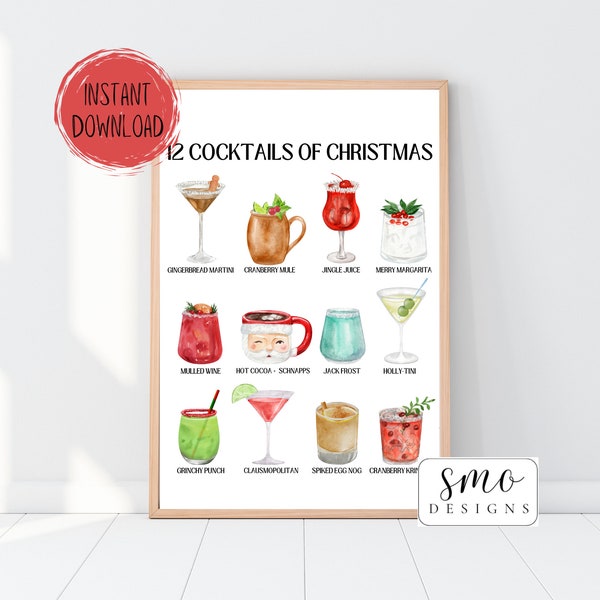 Cocktail Print - Etsy