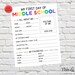 First Day of Middle School Printable Sign | First Day Printable Poster ...