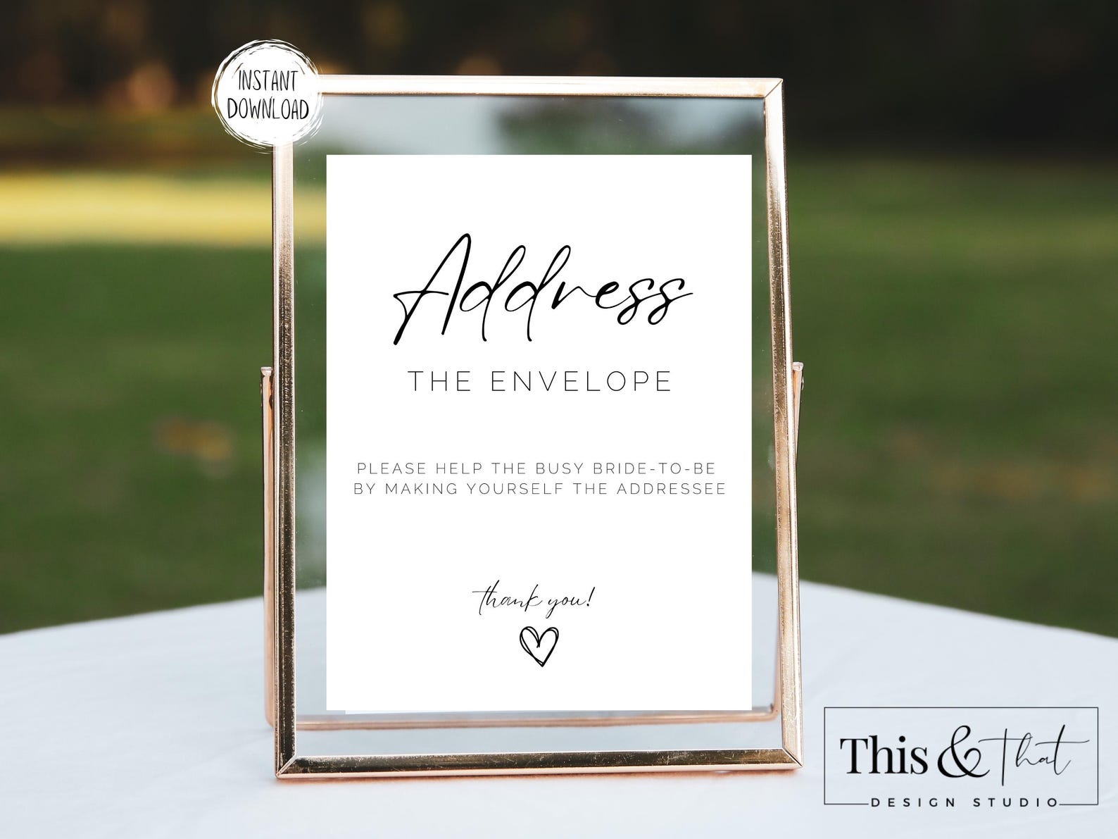 Address the Envelope Printable Sign | Write Your Address on Envelope ...