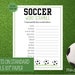 Soccer Word Scramble Printable Game | Printable Soccer Game Sports ...
