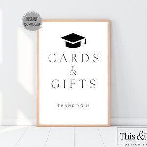 Graduation Sign Printable Sign | Printable Graduation Party Cards ...
