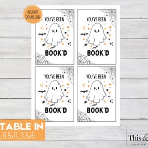 You Have Been Book'd Printable | You've Been Booed Halloween Sign ...